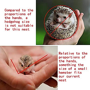 Bed House Soft Hamster House Bed, Cotton nest and Cushion, Small pet Animal Habitat Warm nest Bed Accessories for Hamsters, Guinea Pigs, Hedgehogs