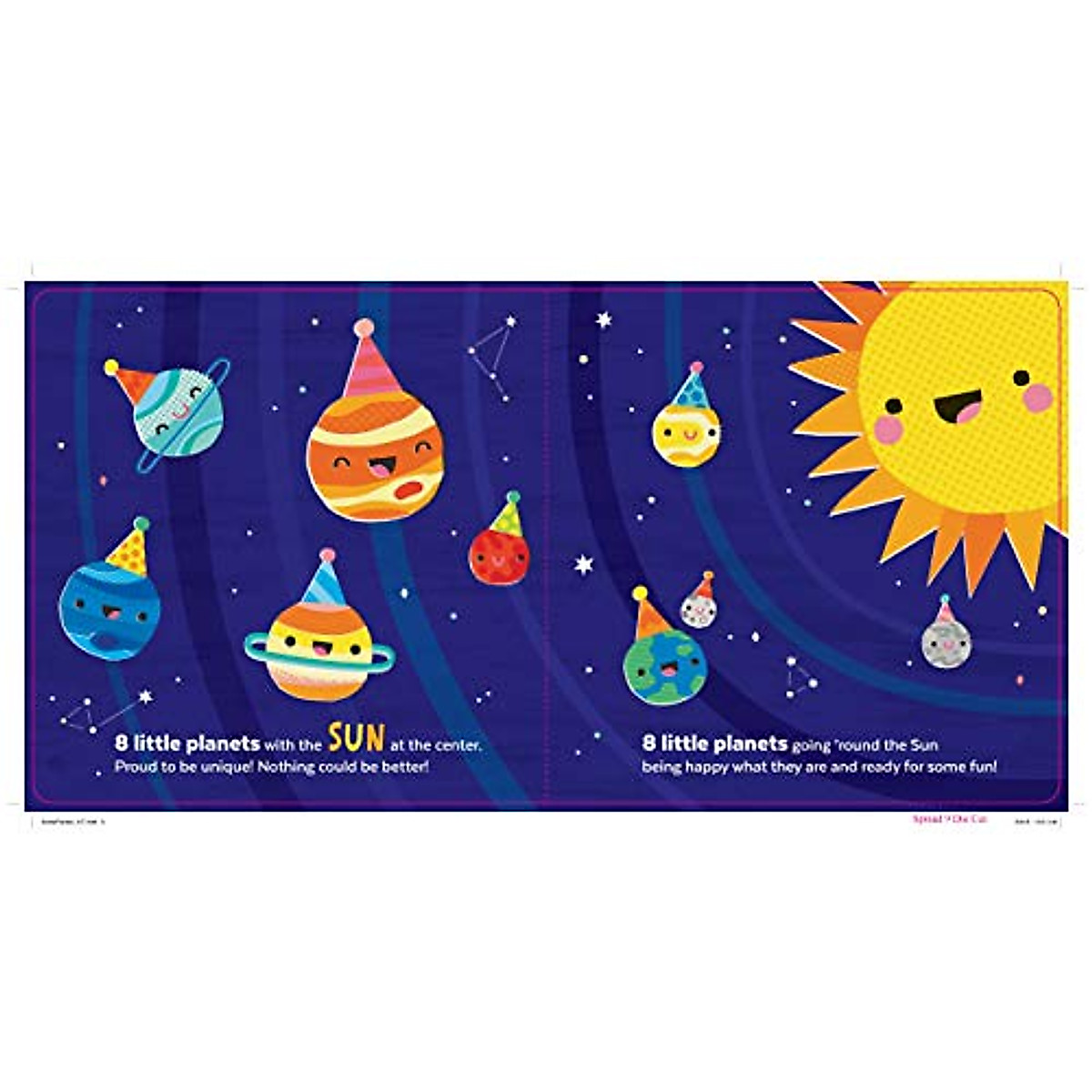 8 Little Planets: A Solar System Book for Kids with Unique Planet Cutouts