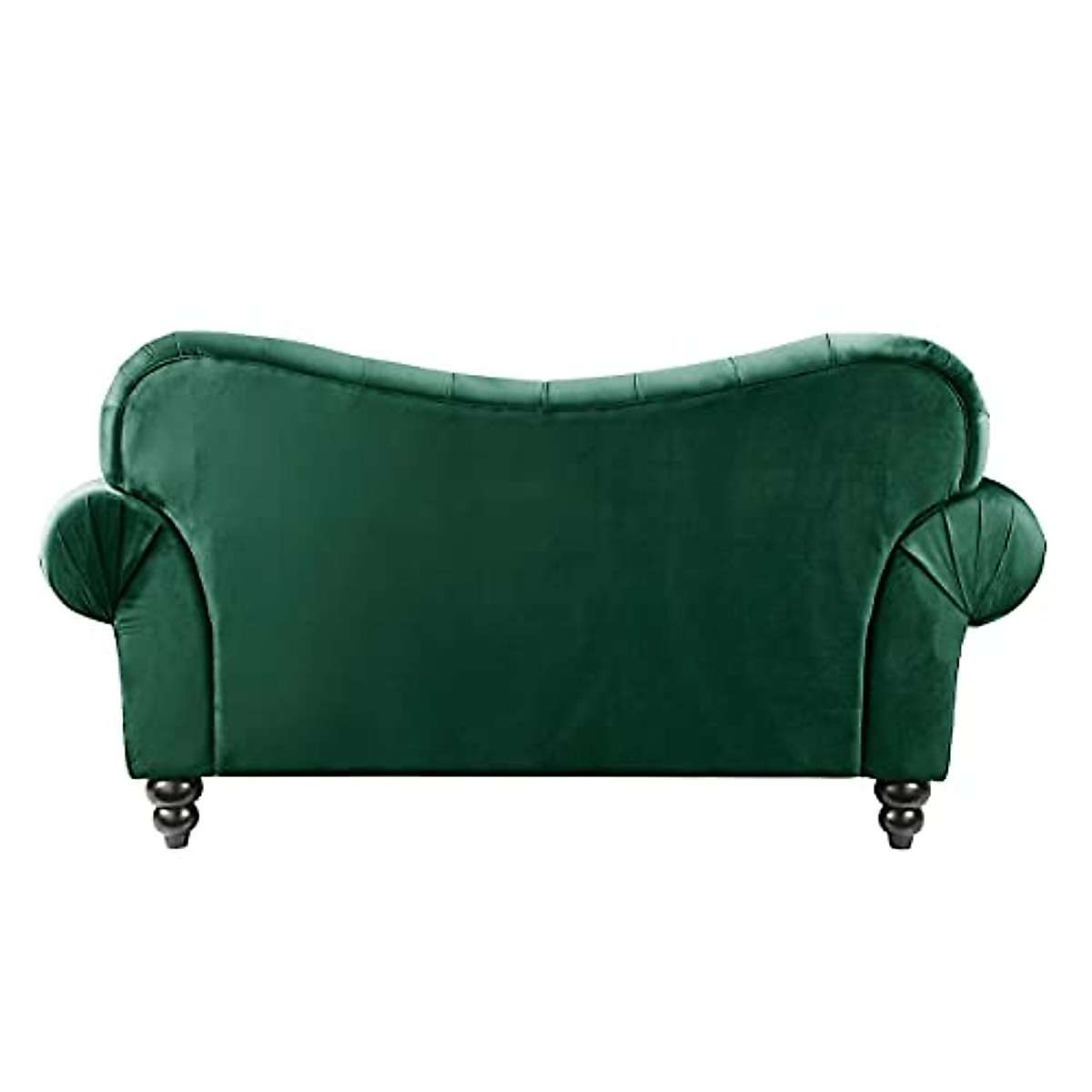 ICE ARMOR 2Pc Living Room Set Loveseat in Green Velvet Sofas