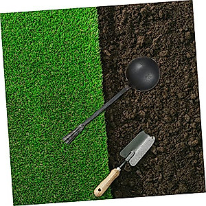 GANAZONO 4pcs Forged Iron Spoon Metal Spoons Dog Food Measuring Scoop Fertilizer Scooper Mini Scoop Vegetable Planting Tools High Carbon Steel Spoon Garden Shovel Dark Grey Cat Food Forging