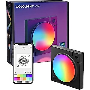 Cololight Mix LED Lights, Wall Lights for Room Decor, Multi-Color Music Sync Ambient Lights for Bedroom, Night Lights, Gaming Lights Compatible with Alexa, Google Assistant