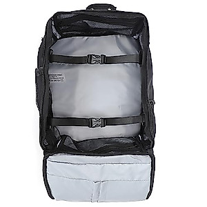 UNDERSEAT PRO Personal Item 17.3” Laptop Backpack Compliant with Frontier, Allegiant, Spirit, Play Airlines, American, Delta, easyJet and More. 18x14x8 inches (BLACK, 30L with Laptop Pocket)