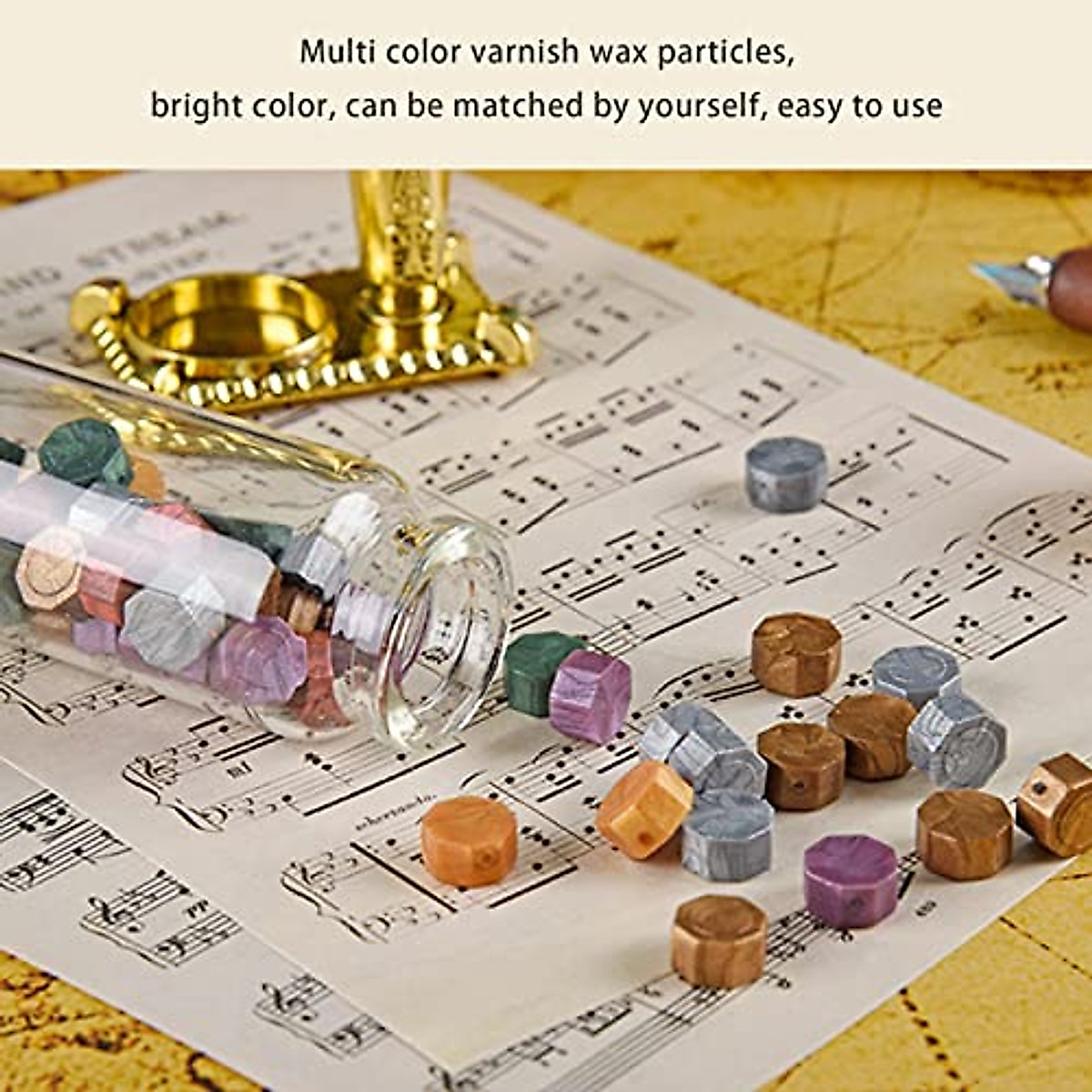 Quill Feather Pen Set, Calligraphy Pen Set with Colored Varnish Wax, Exquisite Quill Pen, Gift Kit for Writing, Drawing, Signatures Purple