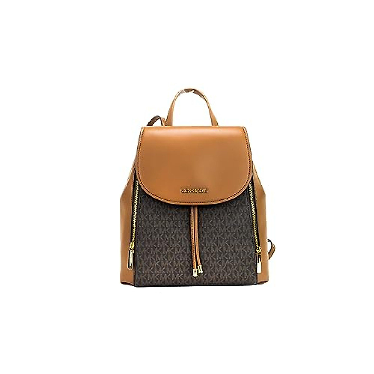 Michael Kors Phoebe Medium Zip Pocket Backpack Brown MK Signature