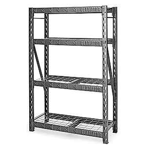 48" Wide Heavy Duty Rack with Four 18" Deep Shelves