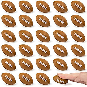 LovesTown Football Stress Ball, 28 PCS 2.2 x 1.4 Inches Stress Relief Fidget Balls Foam Sport Football for Gift Bag Fillers Stuffers Party Favors Decoraions Bathtub Toys School Carnival Reward