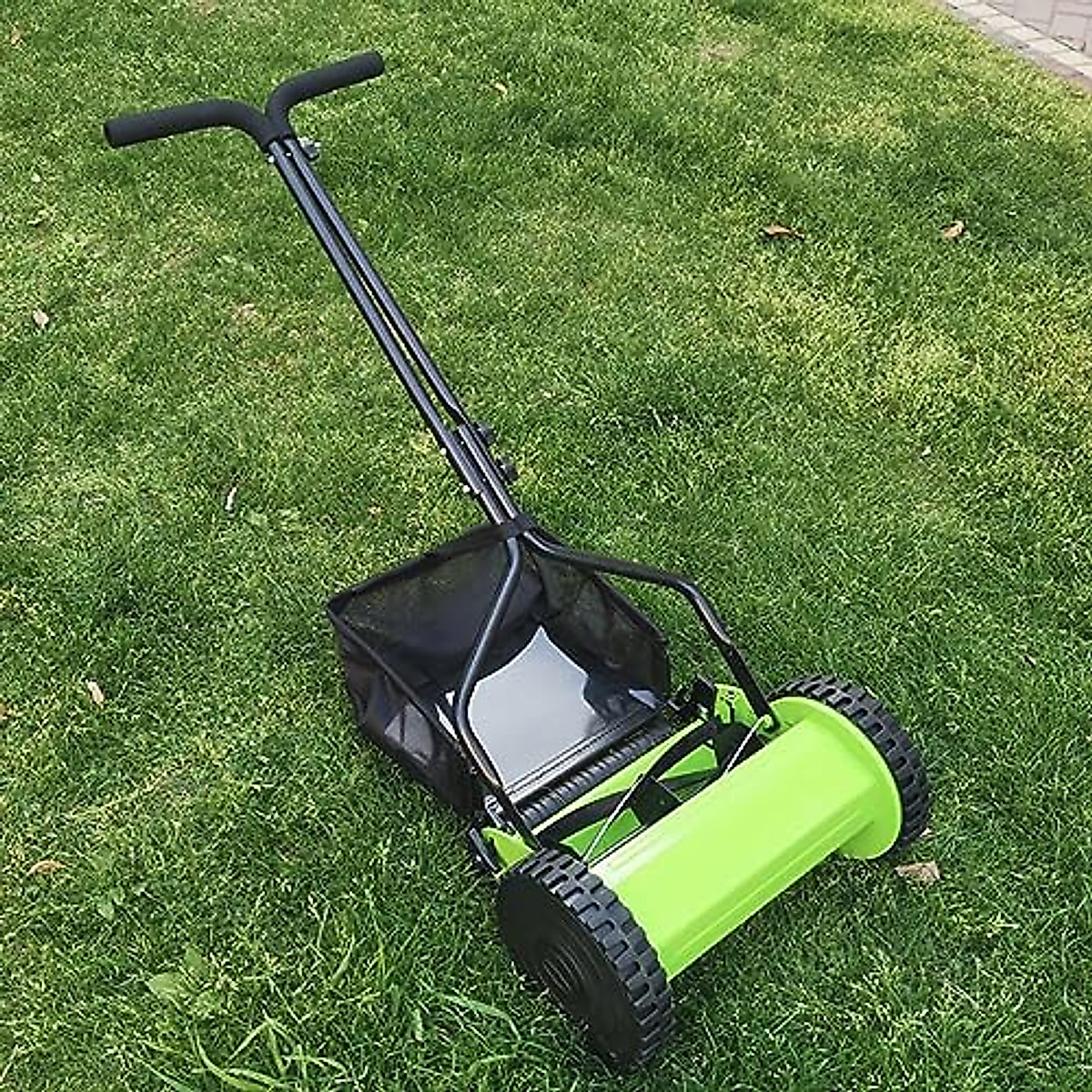 Coldwind 12 inch Lawn Mower for Home use, Small unpowered Hand Pushed Villas, Flowers, Gardening, Mowing, and Weeding,h Style