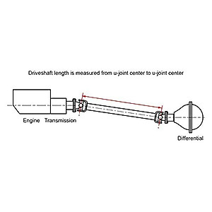 Cardone 65-1005 Remanufactured Driveshaft/Prop Shaft