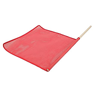 Mytee Products Red Safety Flags for Trucks with Dowel, DOT Compliant - 18 Inch x 18 Inch High Visibility Vinyl Mesh Warning Flags, 4 Pack
