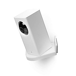 BRAINWAVZ [EOL] Screwless Corner Wall Mount Kit Compatible with Wyze Cam V2, Tilted Holder, Watch Crib, Kids, Cashier etc, Strong VHB Stick On, Easy to Install, No Tools, No Drilling (White) [EOL]