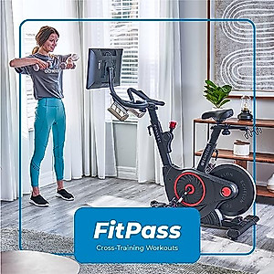 Echelon EX5-S Smart Connect Fitness Bike, 30-Day Free Echelon Membership, Easy Storage, Small Spaces, Cushioned Seat, Solid, Top Instructors, 32 Resistance Levels, Bluetooth, (Renewed Premium)