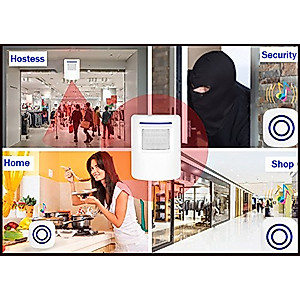 Infrared Motion Sensor Alarm Entry Alert Vistor Doorbell Home Security Driveway Kit