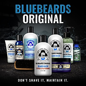 Bluebeards Original Unscented Beard Wash for Men, 8.5 oz. - Natural Beard Wash and Beard Moisturizer, with Aloe & Vitamin E - Deeply Cleans, Softens, and Conditions Your Beard and Skin - Made in USA