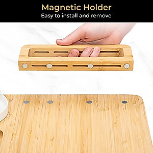 SMIRLY Bamboo Cheese Board and Knife Set: Large Charcuterie Boards Set, Cheese Tray Platter - Unique House Warming Gifts New Home, Anniversary Wedding Gifts for Couple, Bridal Shower Gift for Women