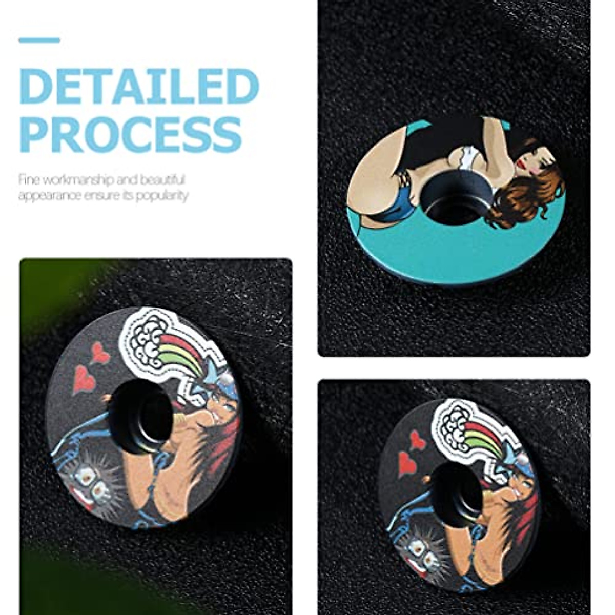 Didiseaon Arts Training Equipment 2Pcs Headset Cover MTB Stem Cap Front Fork Stem Caps Bowl Headset Cover Stem Mountain Bike Headset Cover Kustomcaps