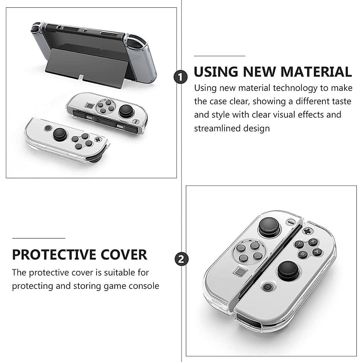 1 Set Pc Handle Case Gaming Console Supply Hard Case Game Console Shell Case Compatible for Switch Protective Case Plastic Case Game Console Protector Game Console Case