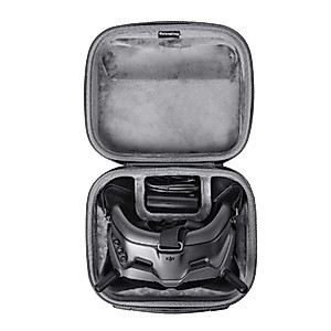 Tineer for DJI FPV Portable Carrying Case, Hard Shell EVA Carrying Case Handbag Shock-proof Scratch-proof Hard Case Storage Bag for DJI FPV Goggles V2 Accessories