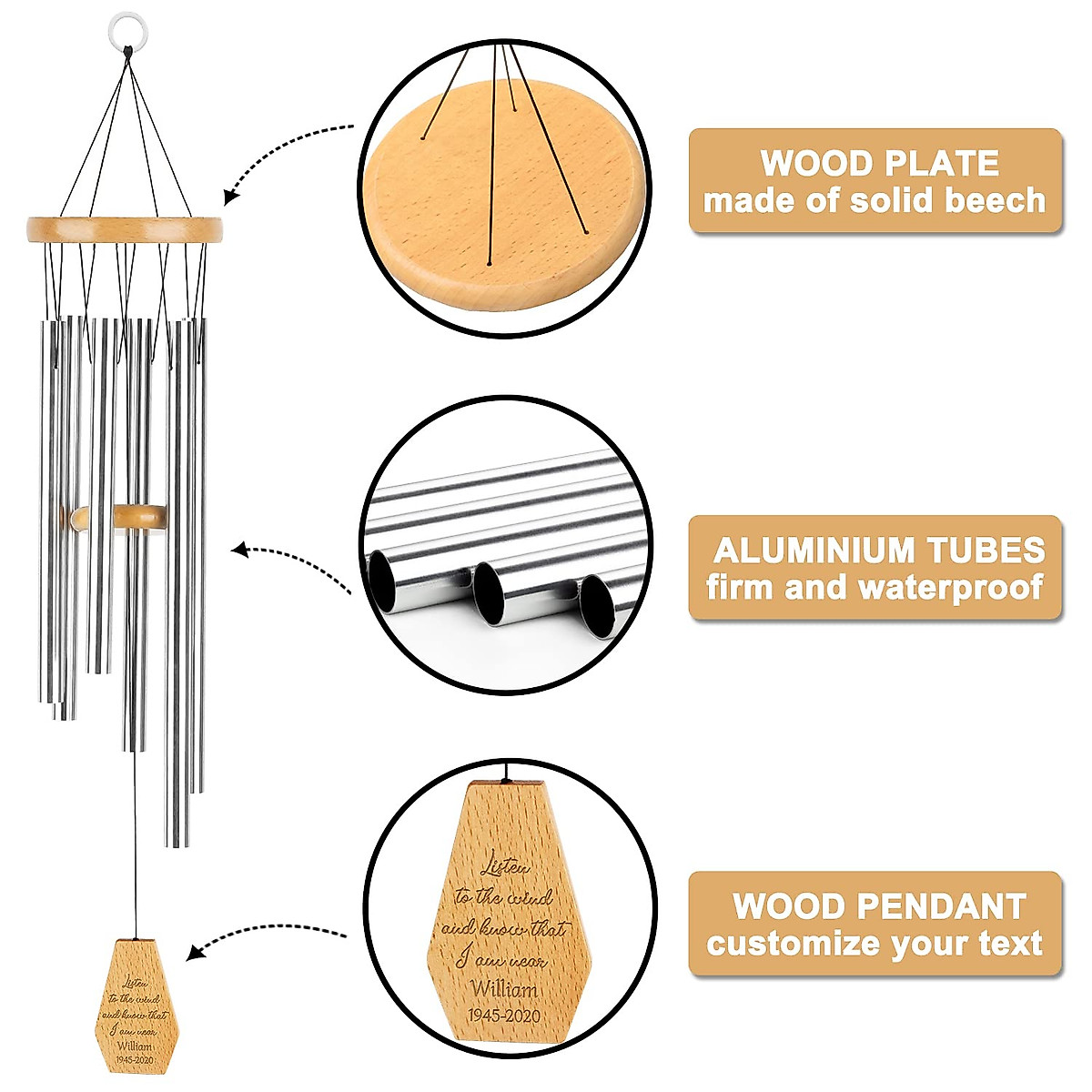 Personalized Pet Memorial Wind Chime, Custom Pet Wind Chimes, Loss of Pet Sympathy, Dog Memorial, Pet Loss of Dog Remembrance, Dog Sympathy Wind Chime, Pet Sympathy, Dog Loss