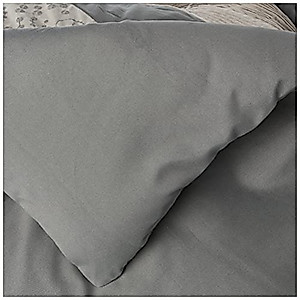 Chic Home 43CK117-AN 8-Piece Euphoria Embroidered Comforter Set, King, Dark Grey/Green