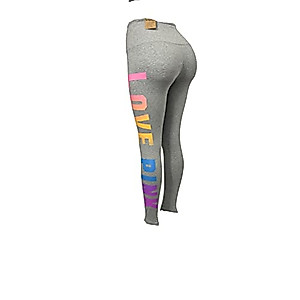 Victoria's Secret Pink Active High Waist Full Length Cotton Legging Color Gray Size X-Large New