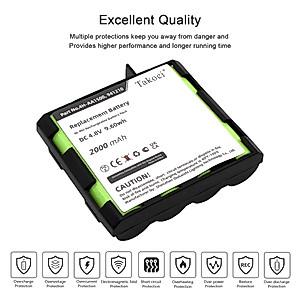 Gikysuiz Replacement Battery for Compex 4H-AA1500 Compatible with Sport Elite, Elite 2.0, Performance, Performance 2.0 and Edge, Edge 2.0,Compex Ni-MH 4H-AA1500 Battery 4.8V 2000mAh