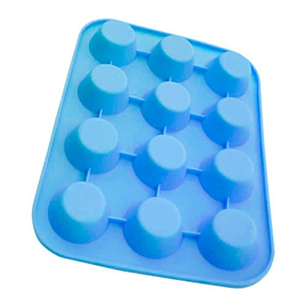 1 Mini Muffin Silicone 12 Cup Cavity Cookie Cupcake Bakeware Pan Soap Tray Mold Silicone Muffin Pan 12 Cups Regular Silicone Cupcake Pan Muffin Cakes Tart Bread BPA Free and Dishwasher Safe 9.5" x