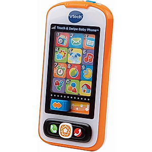 VTech Touch and Swipe Baby Phone, Orange