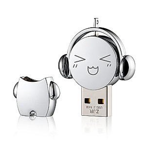 zjr USB Flash Drives 64gb Thumb Drive Cute Cartoon Metal Pen Drive 2.0 Portable Memory Stick with Keychain Crush Resistant Dust Proof Shockproof Data Storage Flash Drive Gifts (A23-S)