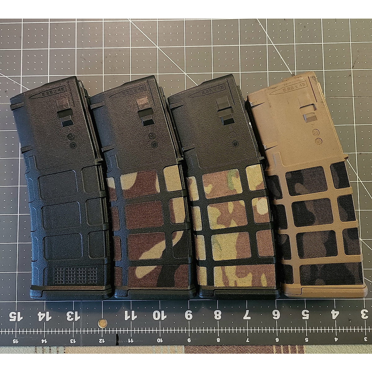 Dangerfield Arms TackGear Wrap 8" x 12" MultiCam Cordura Camouflage Adhesive Wrap 500 Denier adhesive back for kydex and other items (Woodland Camo M81)