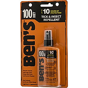 Ben's 100% DEET Mosquito, Tick and Insect Repellent, 3.4 Ounce Pump