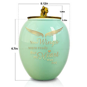 Medium Size Urns for Human Ashes Adult Female Male，Cremation Urn for Ashes for Women