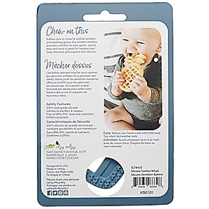 Itzy Ritzy Silicone Baby Teether – BPA-Free Infant Teether with Easy-to-Hold Design & Textured Back Side to Massage & Soothe Sore, Swollen Gums - Teething Toy for 3 Months & Up - Whale