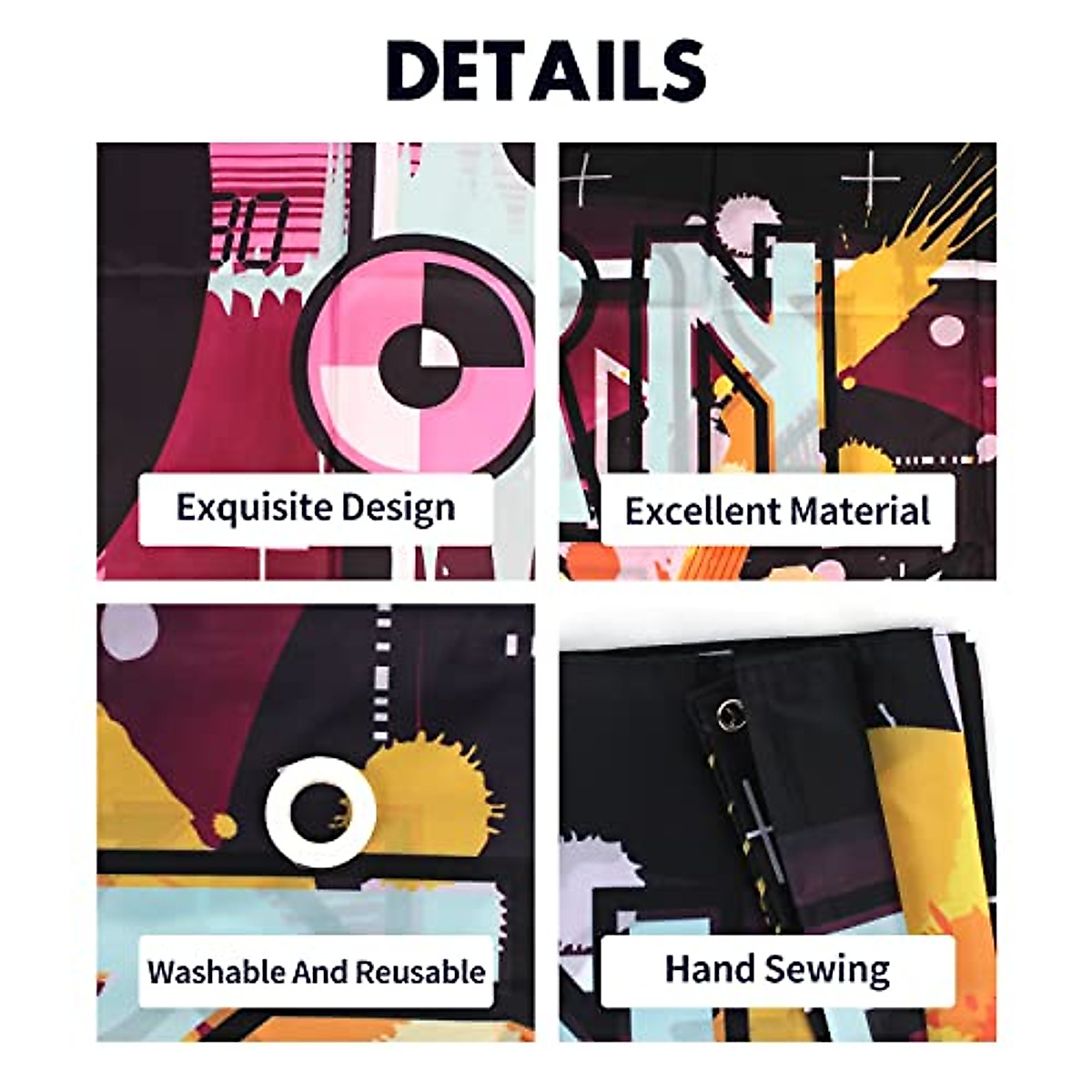 HAMIGAR 6x4ft Born To Rock Banner Backdrop - Rock and Roll Birthday Decorations Party Supplies