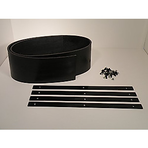 Universal Heavy Duty Rubber Snow Deflector Kit up to 8-10 Ft. Straight Plow