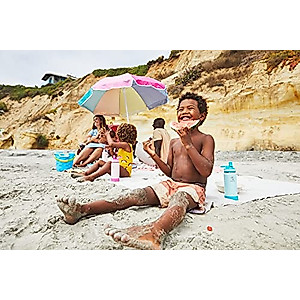 Takeya Actives Kids Insulated Stainless Steel Water Bottle with Straw Lid, 14 Ounce, Mint