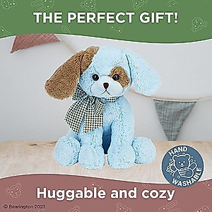 Bearington Baby Waggles Lullaby, Animated Musical Puppy Dog (Blue) 13"