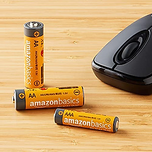 Amazon Basics 48 Count AA & AAA High-Performance Batteries Value Pack - 24 Double AA Batteries and 24 Triple AAA Batteries (48 Count)