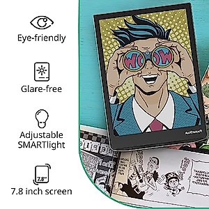 PocketBook InkPad Color 2 E-Book Reader | Enhanced 7.8'' Color E-Paper E-Ink Screen | Eye-Friendly E-Reader for Comics | SMARTlight | Audiobooks & Text-to-Speech | Bluetooth® & Built-in Speaker