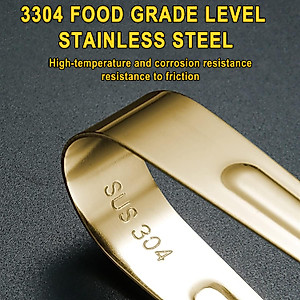 SOOHAO 12PCS Small Serving Tongs Sugar Tongs Stainless Steel Ice Tongs Mini Appetizers Tongs Angel’s Wing Shaped Small Kitchen Tongs for Tea Party Coffee Bar Kitchen (4.3 Inch, Golden)