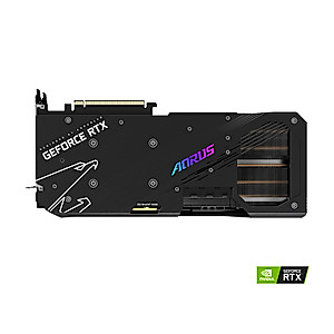 GIGABYTE AORUS GeForce RTX 3070 Ti Master 8G Graphics Card, MAX-Covered Cooling, 8GB 256-bit GDDR6X, GV-N307TAORUS M-8GD Video Card