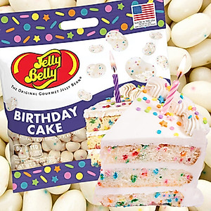 Needzo Birthday Cake Flavored Jelly Beans, Celebration Kit Gourmet Chewy Candy for Boys or Girls, Shareable Bagged Candies, Pack of 3, 3.5 Ounces