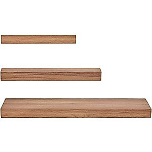 Kiera Grace kieragrace KG Maine Floating Shelves-Golden Oak, 12", 16", 24", Set of 3 Wall Organization