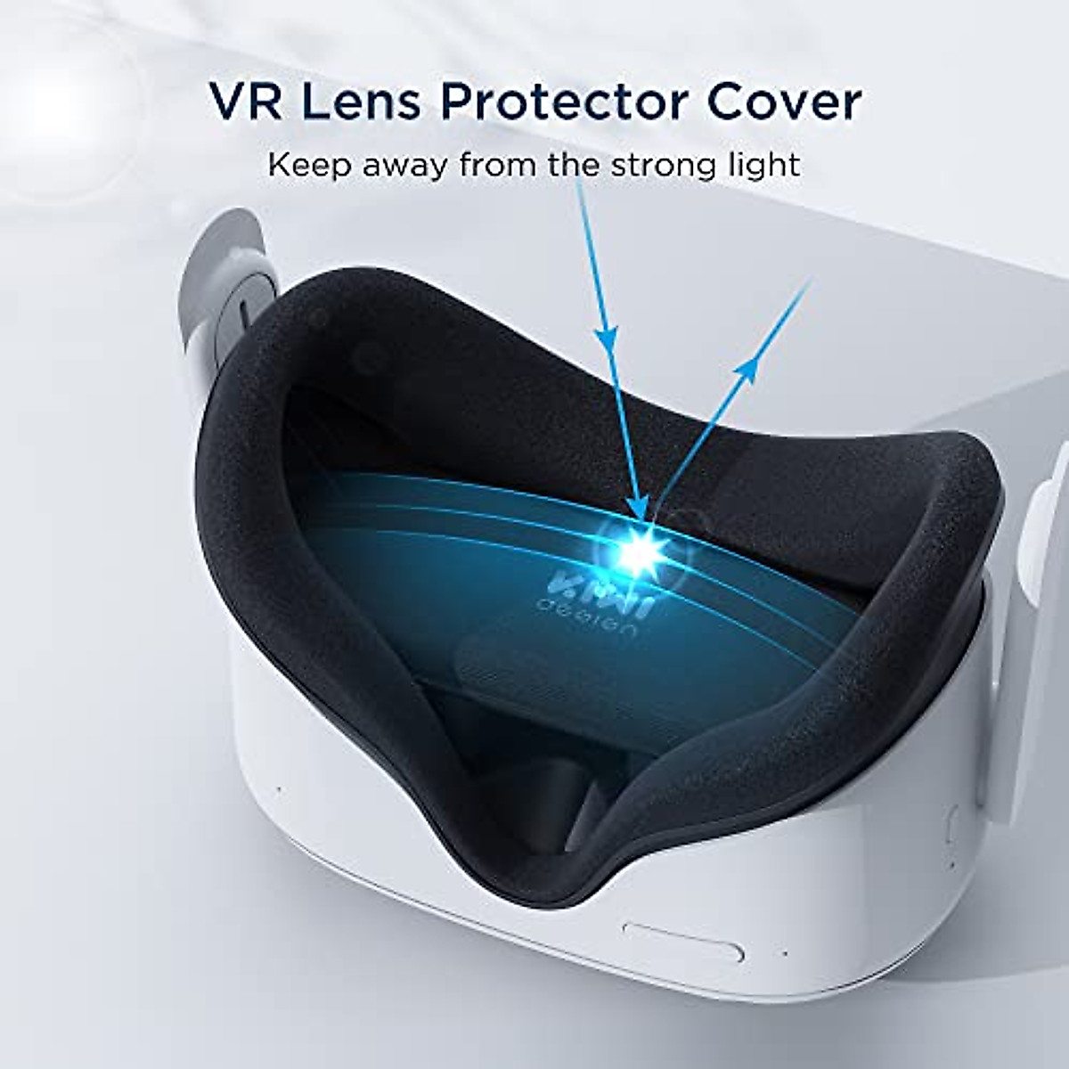 KIWI design VR Facial Interface Bracket with Anti-Leakage Nose Pad and Lens Protector Compatible with Valve Index Accessories