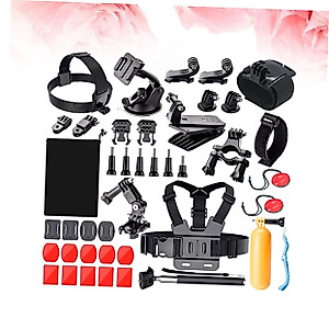 Mikikit Action Camera Accessory Kit 42PCs Set Complete Action Camera Accessories Selfie Stick for Camera