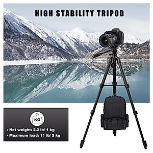 LCNCY Binocular and Spotting Scope Tripod Stand - Camera Tripod - Universal Lightweight Travel Video Tripod - Compatible with Binoculars/Spotting Scope/Telescope/Astronomy Binoculars/DSLR