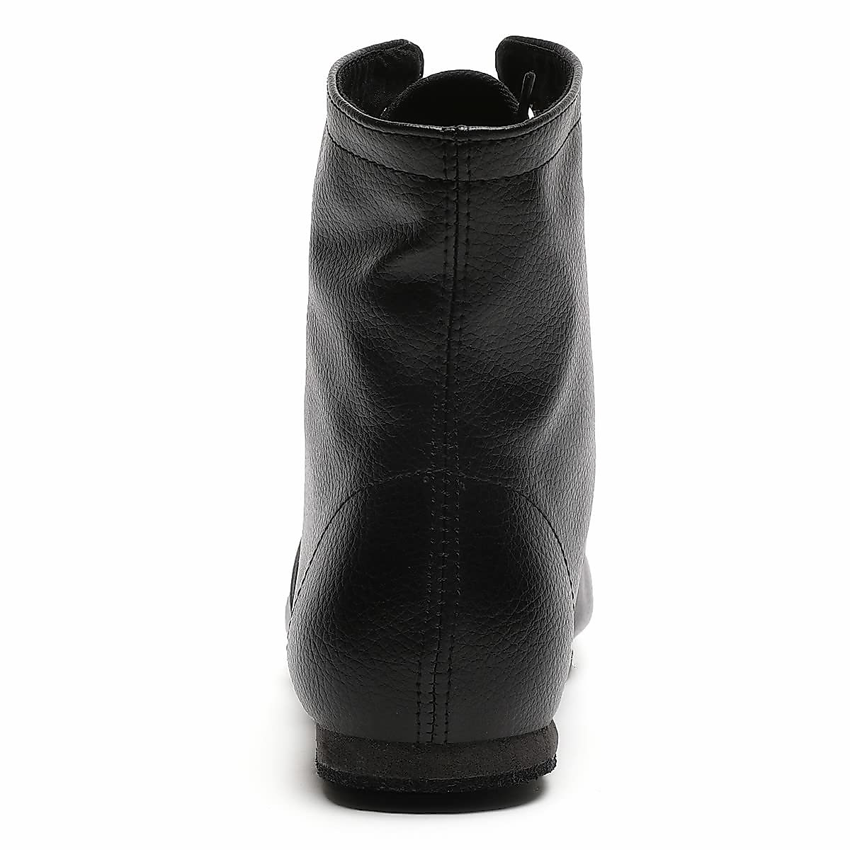 Black Split Sole Jazz Boots Leather Dancing Shoes for Girls Boys (Toddler/Little Kid/Big Kid) (3.5 Big Kid）