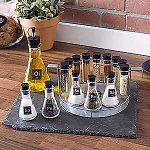 Wink Chemist's Spice Rack, 14 Piece Chemistry Spice Rack Set