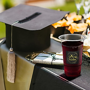 HongyiTime 50 Pack 16 oz Graduation Cups,Graduation Party Supplies Cups Graduation Party Supplies Graduation Party Favors