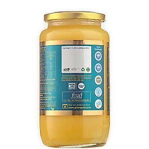 GirOrganic Grass Fed A2 Ghee| Clarified Butter (32 Oz) - Unsalted Gir Cow Ghee Butter - Organic Ghee Oil - Pasture Raised, Lactose-Free 32 Oz