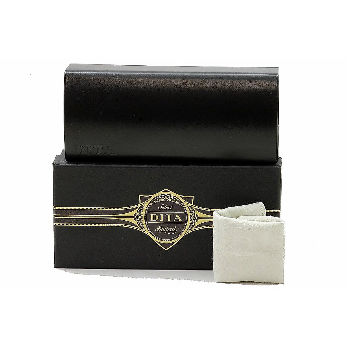 Dita DRX-2030B-59-Z - Mach-One Sunglasses Shiny 18K Gold - Black w/D.Brown to Clear-AR 59mm